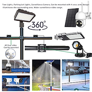 VELSKUD Parking Lot Light Pole, Heavy Duty Metal Light Pole, 13 ft, 2.36” Outdoor General Purpose Metal Street Light Pole Post, W.ith Concrete Base Bracket，for Ground Soil Parking Lot Light Pole Kit.