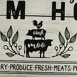 Farmhouse Kitchen Rugs and Mats Farmhouse Style Anti Fatigue Mats for Kitchen Floor Non Slip Kitchen Mat Farm House Waterproof Washable Rug Runner for Kitchen Laundry 17x30+17x47inch