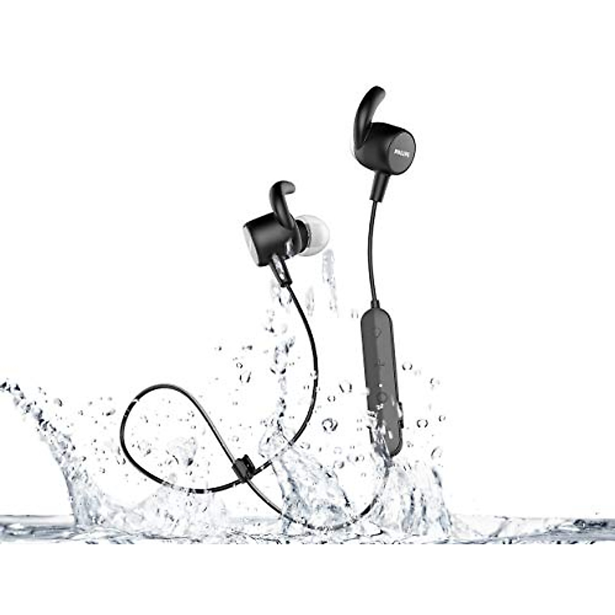PHILIPS ActionFit SN503 Wireless Bluetooth Earphones with Heart Rate Monitoring and IPX5 (TASN503BK)