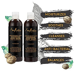 SheaMoisture African Black Soap Body Wash | 13 oz | Pack of 2