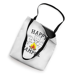 Happy Camper Camping Marshmallows Roasting Smores Bonfire Tote Bag
