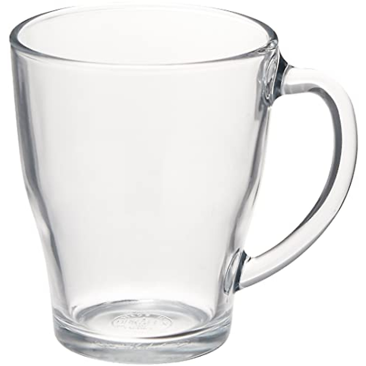 Duralex Made In France Cosy Glass Mug (Set of 6), 12.37 oz, Clear