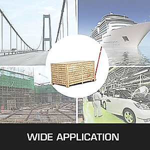 BestEquip 3T Prylever Bar 6600 Lbs Capacity Steel Pry Lever Bar Heavy Duty with Wheels Prylever with 5FT Length Handle