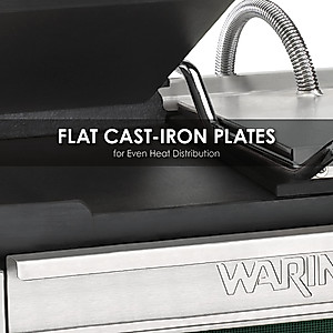 Waring Commercial WFG300 Panini Grill, 23.25x19.25x13.75, Silver