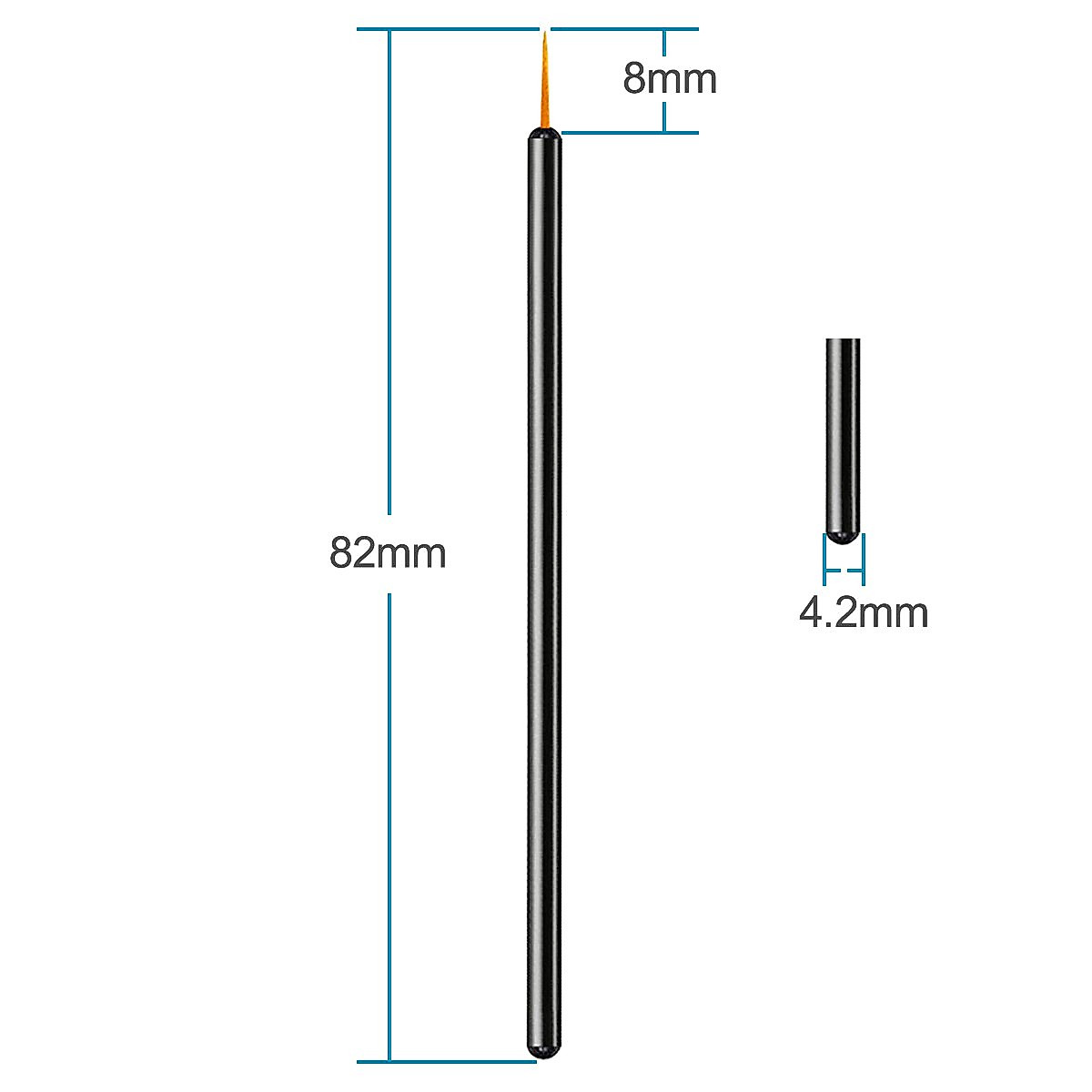 100 Pack Disposable Eyeliner Brush, JASSINS Eye liner Applicator Cosmetic Eye Wands Makeup Tool