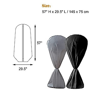 BOSKING Electric Fan Dust Cover 420D Heavy Duty Standing Round Fan Cover Washable All Electric Fan Sleeve Waterproof Dustproof Protective Cover for Pedestal Stand Fan Floor Fan - Black (Black)