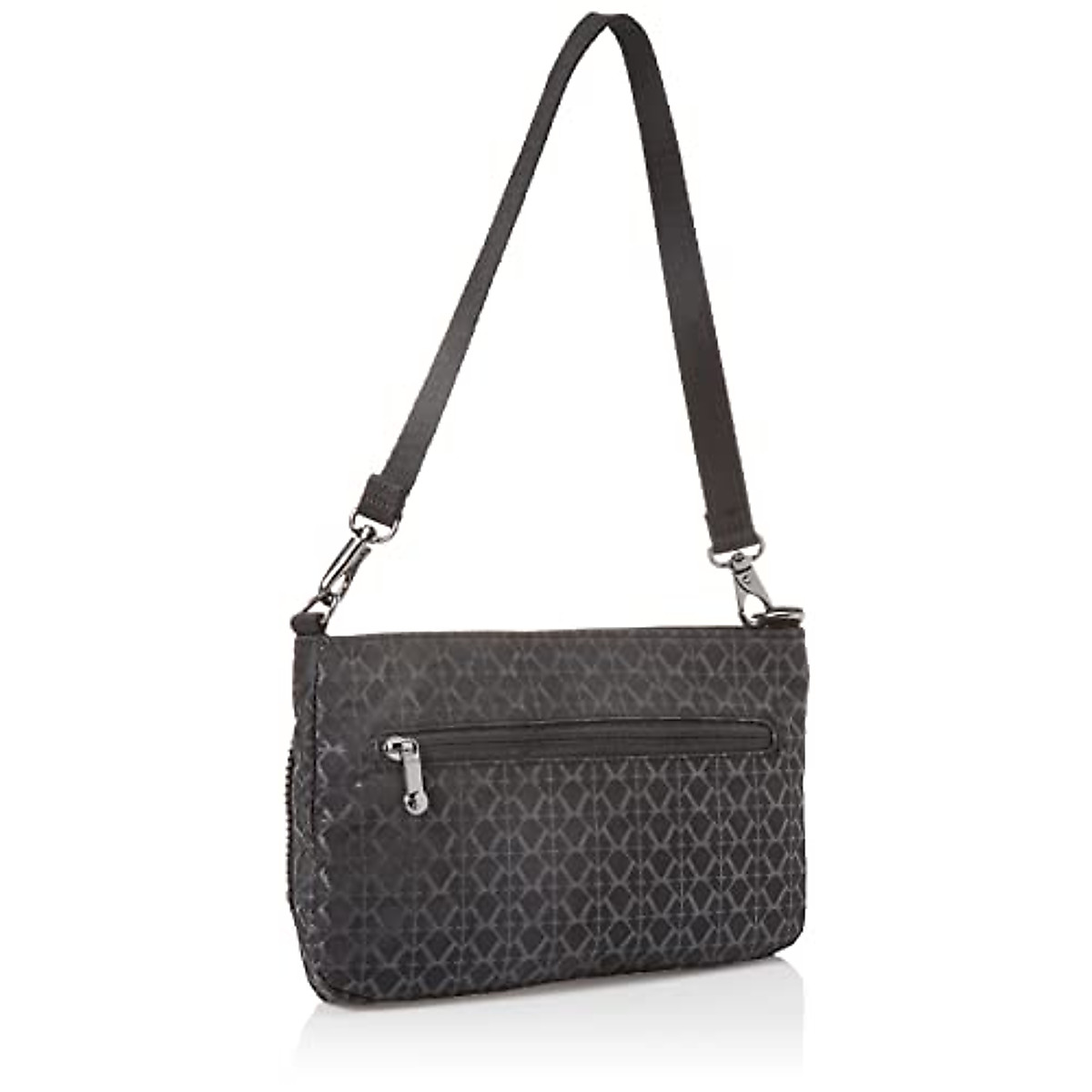 Kipling Women's Myrte Crossbody Handbag, Convertible Metallic Purse, Nylon Clutch and Waist Bag, Signature Emb