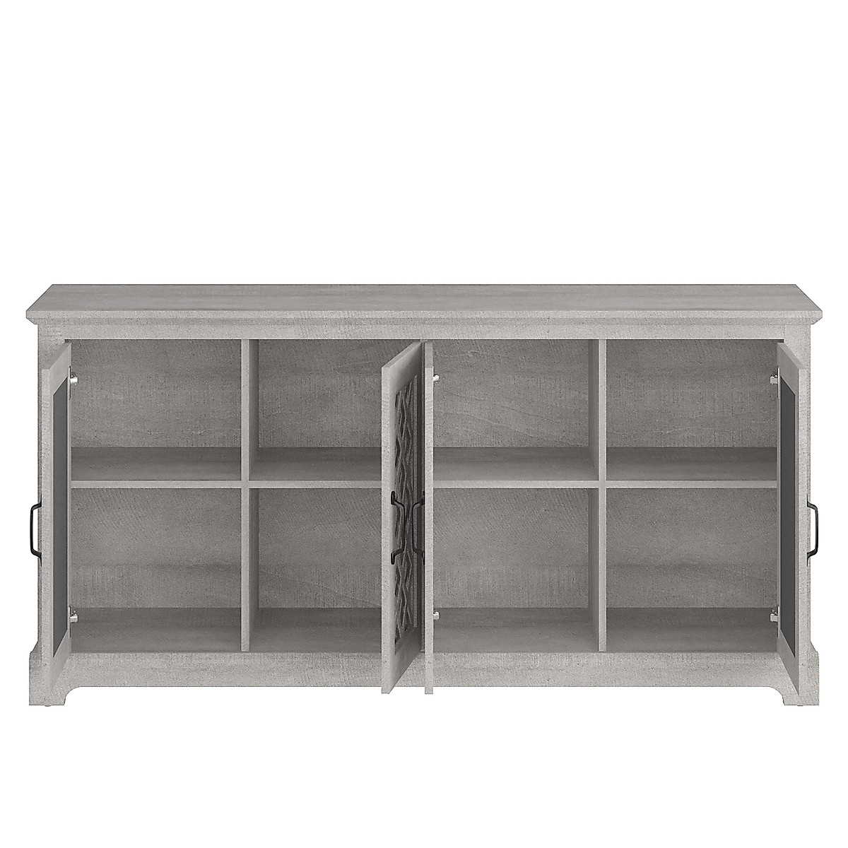 Galano Millicent 65 Inch TV Stand with Storage, Entertainment Center for Living Room, Boho Decor, Cabinet Organizer, 15.7" D x 59.1" W x 29.3" H, Dusty Grey Oak