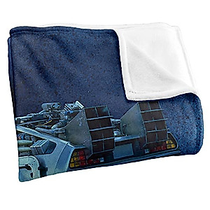 Back to The Future Delorean Officially Licensed Silky Touch Super Soft Throw Blanket 50" x 60"