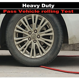 YOTOO Air Hose 1/2 in. x 50 ft, 300 PSI Hybrid Air Compressor Hose, Heavy Duty, Lightweight, Kink Resistant, All-Weather Flexibility with Bend Restrictors, 3/8" and 1/4" Air Fittings Kit, Red