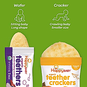 Happy Baby Organics Teether, 3 Flavor Variety Pack, 12 Count (Pack of 3)