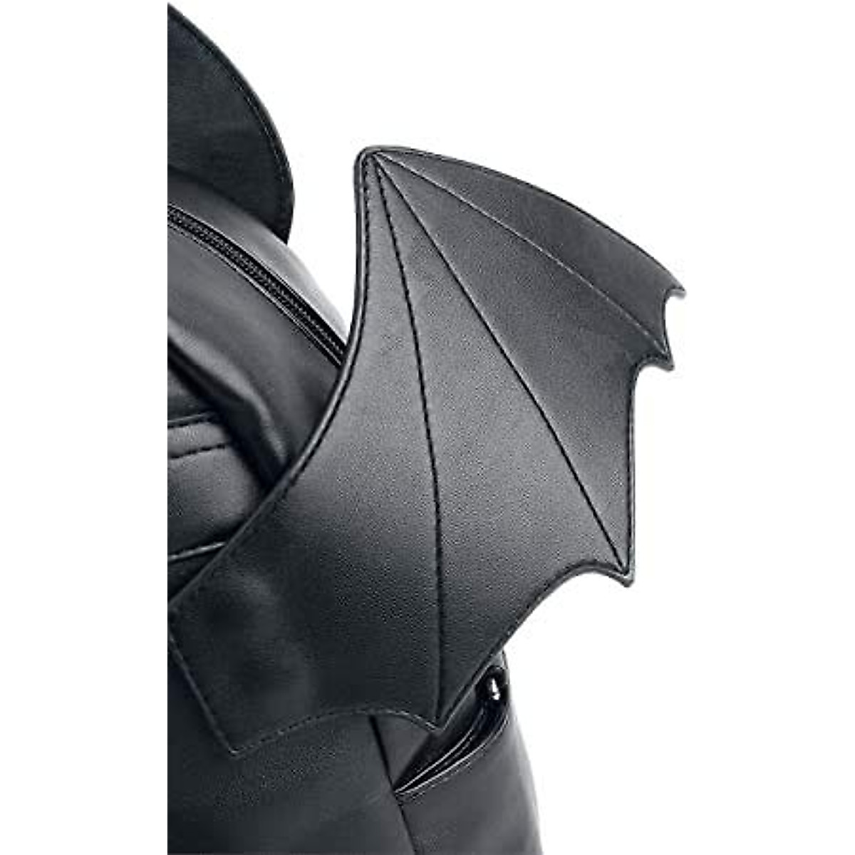 Waverley Alternative Bat Wing Backpack - Black Gothic Fashion Bag with Removable Wings