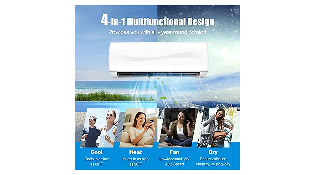 Energy Efficient Mini Split AC - 12000 BTU