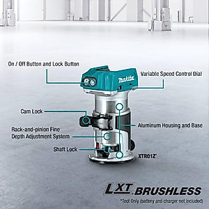 Makita XT1001SM 18V LXT® Lithium-Ion Cordless 10-Pc. Woodworking Combo Kit (4.0Ah)