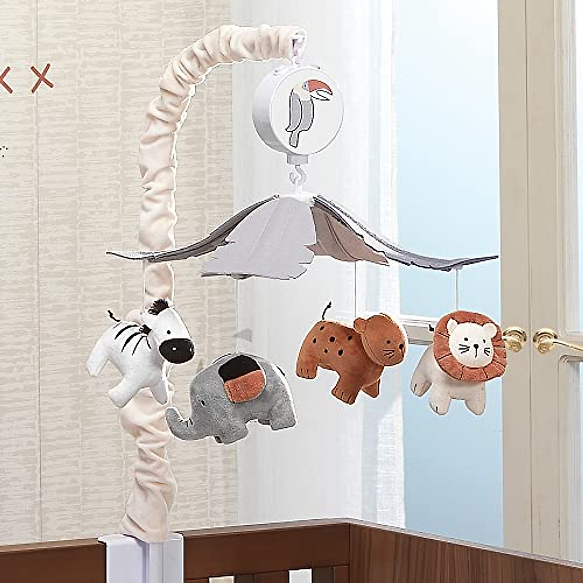 Lambs & Ivy Jungle Musical Baby Crib Mobile 718018 Multicolor