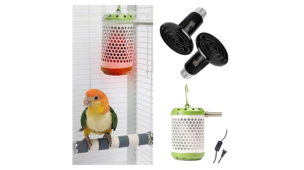 MANON ROSA Bird Cage Heater for Parakeets Chickens Parrots ...