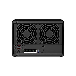 Synology DiskStation DS1520+ NAS Server for Business with Celeron CPU, 8GB DDR4 Memory, 1TB M.2 SSD, 10TB SSD Storage, DSM Operating System
