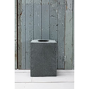 Brabantia - Laundry Bag Rectangular - Space Efficient - Large Volume - Quick-Drop Opening - Laundry Basket - with Hole - Bathroom - Stackable - Pepper Black - 14.5 Gal