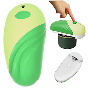 Electric Can Opener for Any Can Sizes Hand Food-Safe Automatic Can Opener Portable Battery Operated Can Openers for Seniors with Smooth Edge Green, Electric Can Opener