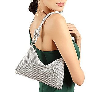 Rhinestone Purse Sparkly Bag Crystal Evening Clutch Bag for Women Evening Prom Rhinestone Handbag Bling Hobo Bag