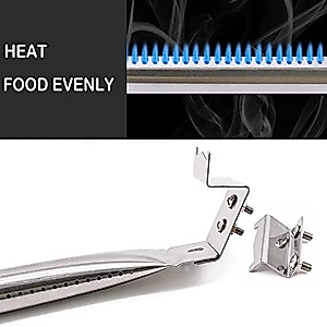 Hiorucet Grill Replacement Parts for Chargriller 5050 3001 5650 3072 5072 3030 3008 5252 3000 4000 4208 Grill Models. Stainless Steel Grill Heat Plate Shields, Burner Tubes, Hanger Brackets, Ignitor.