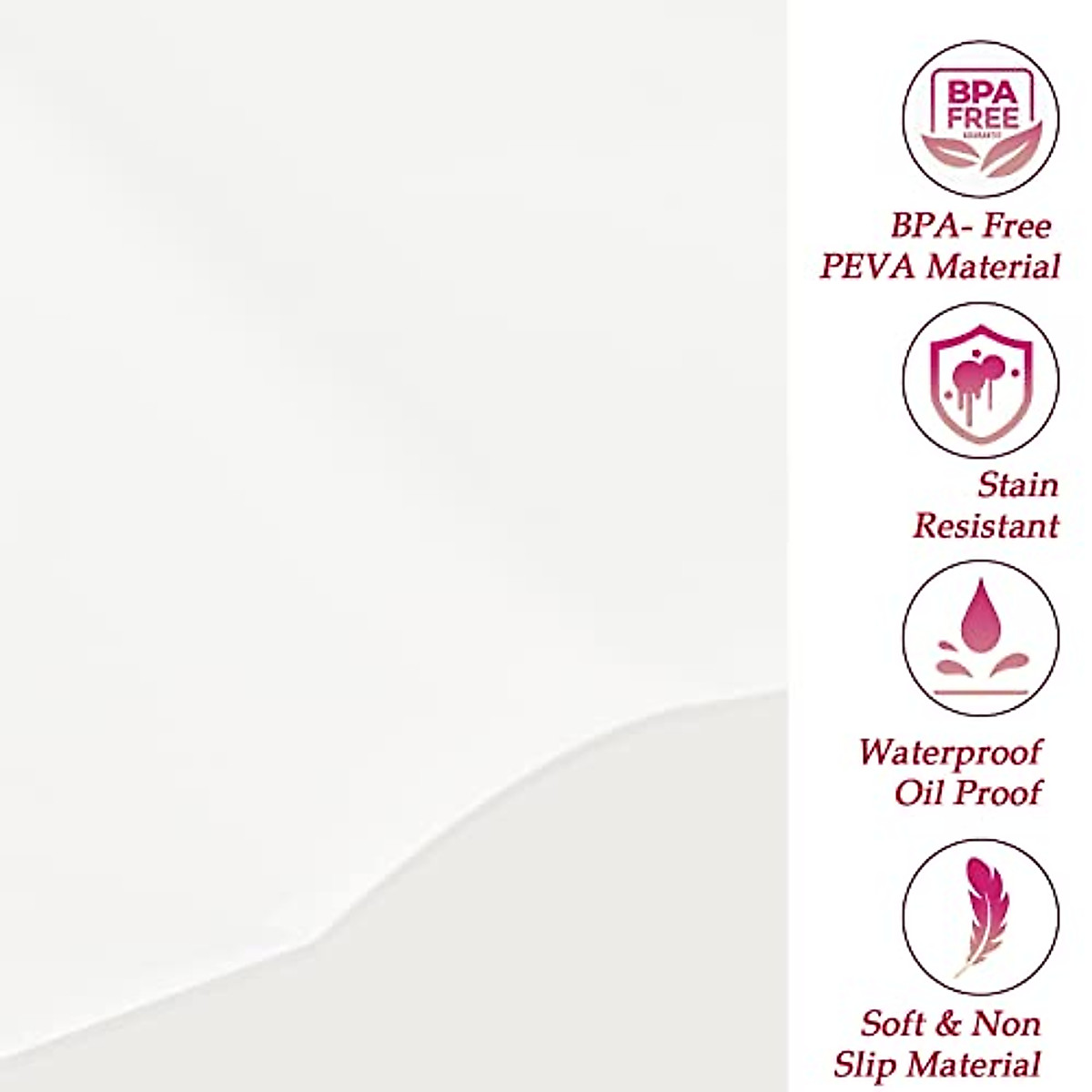 Kincown Plastic Tablecloth 4 Pack Premium Disposable Tablecloth for Rectangle Tables (54"X108") Rectangular Table Cloths Covers for Party Wedding Birthday Thanksgiving Christmas (White)