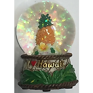 Snowglobe Pineapple Hawaiian Design