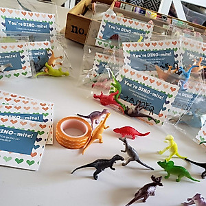 168 Pcs Mini Dinosaur Figure Toys - Realistic Plastic Dinosaur Set for Kids Children Toddler Learning Educational, Goody Bag, Party Supplies, Pinata Stuffers Easter Eggs Easter Basket Filler