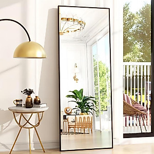 OICHA Standing Mirror Full Length Mirror 65"x22" Mirror Big Mirror for Room Full Body Mirror Large Floor Mirror with Stand Shatterproof Full Length Mirror Big Floor Mirror Full Length