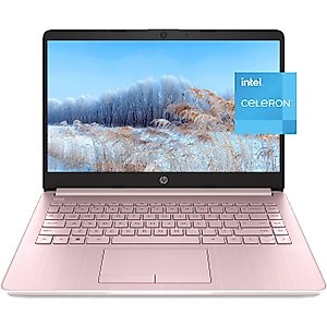 HP Stream 14inch HD(1366x768) Display, Intel Celeron N4000 Dual-Core Processor, 4GB SA RAM, 64GB eMMC, HDMI, WiFi, Webcam, Bluetooth, Win11 S, Royal Pink (Renewed)