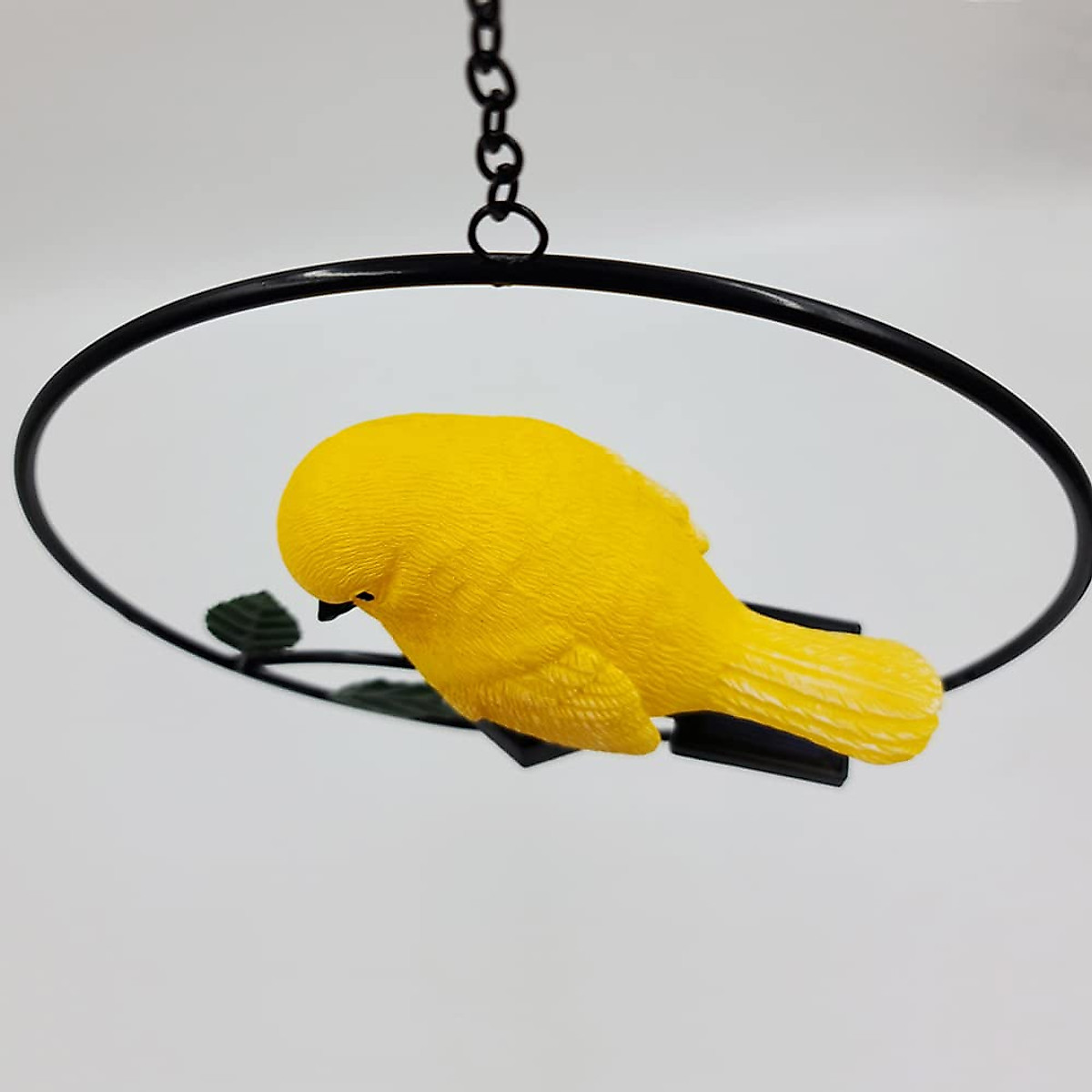 BWWNBY Hanging Solar Lights Outdoor Garden Bird LED Lights Solar Garden Lights Garden Lighting Decoration, Iron Art Chandelier Simulation Animal Lamp(Bird)