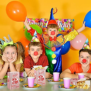 Riosy 200 Pieces Popcorn Boxes Red and White Popcorn Containers Bulk Close Top Paper Popcorn Box Party Favor for Movie Parties and Theater Night, 6 x 4 x 2 Inch