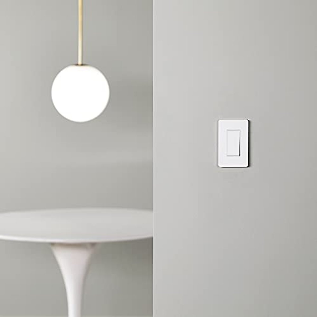 Amazon Basics Single Pole Smart Switch, Neutral Wire Required, 2.4 Ghz WiFi, Works with Alexa