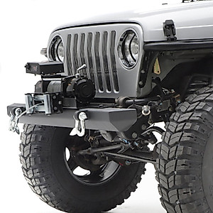 Smittybilt 76740D SRC Classic Front Bumper with D-Ring Mounts and Shackles for 1976-2006 Jeep® Wrangler TJ/YJ/LJ