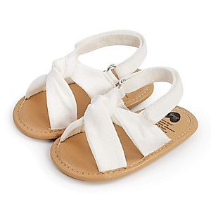 Baby Girl Sandals Summer Shoes Bowknot Soft Sole Infant Girls Princess Dress Flats First Walker Shoes 6-12 Months