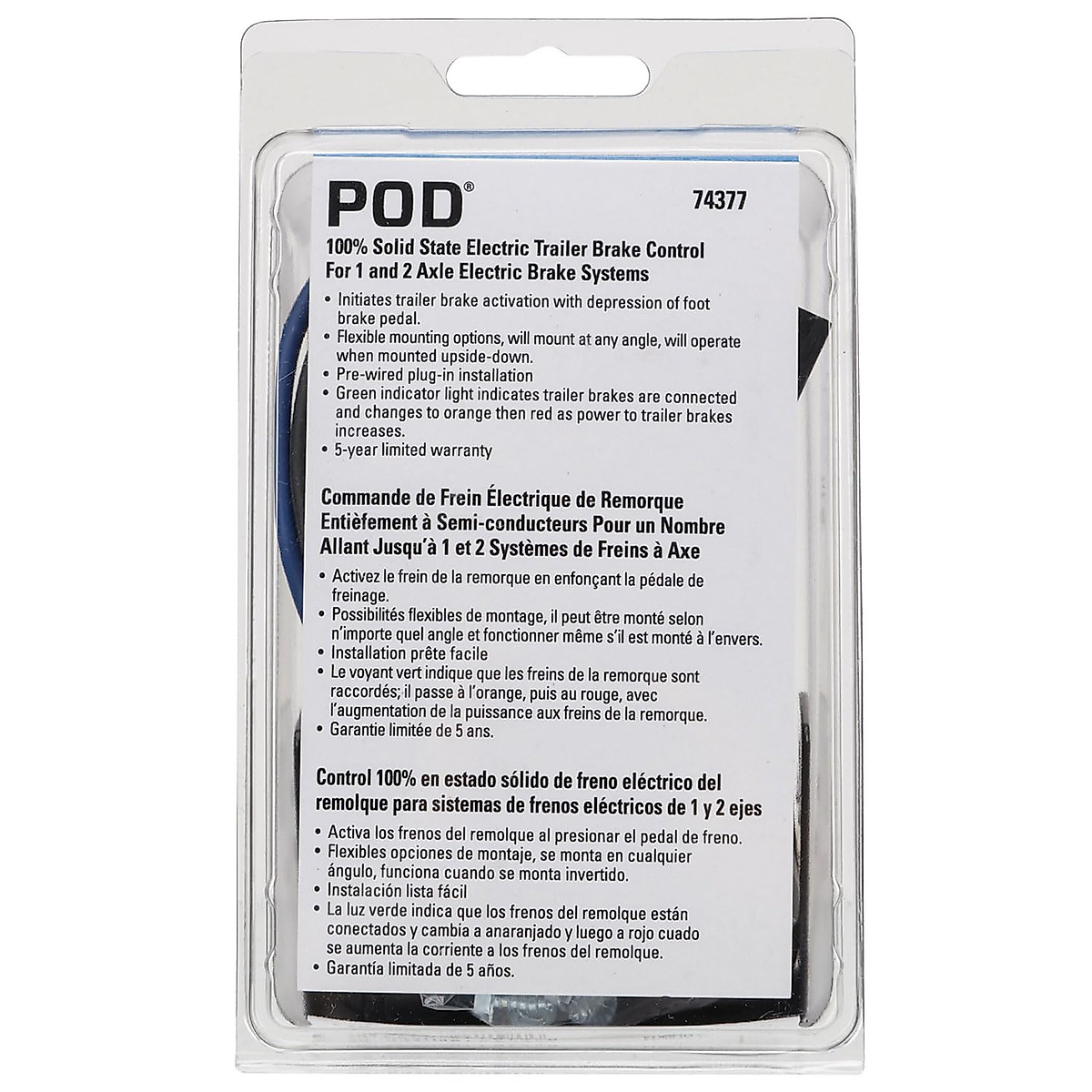 Reese Towpower 74377 Pod Brake control, Black