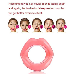 Silicone Face Slimmer Mouth Tightener Rubber Anti-wrinkle Anti-aging Mouth Muscle Tightener Face Exercise Lips Trainer Face-lift Beauty Tool, Face Exerciser, Facial Yoga for Skin Tighten Firm