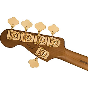 Fender MonoNeon 5-String Jazz Bass, Neon Yellow, Maple Fingerboard