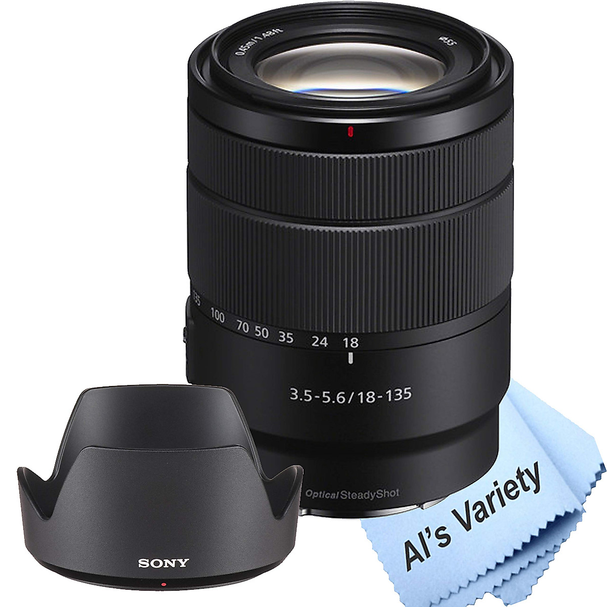 Sony Alpha a6400 Mirrorless Digital Camera with 18-135mm Lens + 32GB Card, Tripod, Case, and More (18pc Bundle) (Renewed)