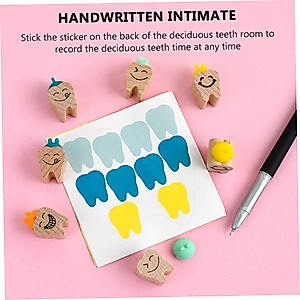 KUYYFDS Tooth Box, Wooden Baby Teeth Saving Box with Tweezers Storage Collection Boy Girl Souvenir Case Infant Kid for Children Keepsake Memory Box Gift Teeth Boxes