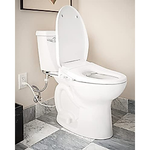 Moen EB1500-E 3-Series Standard Electronic Bidet Toilet Seat with Remote Control, White