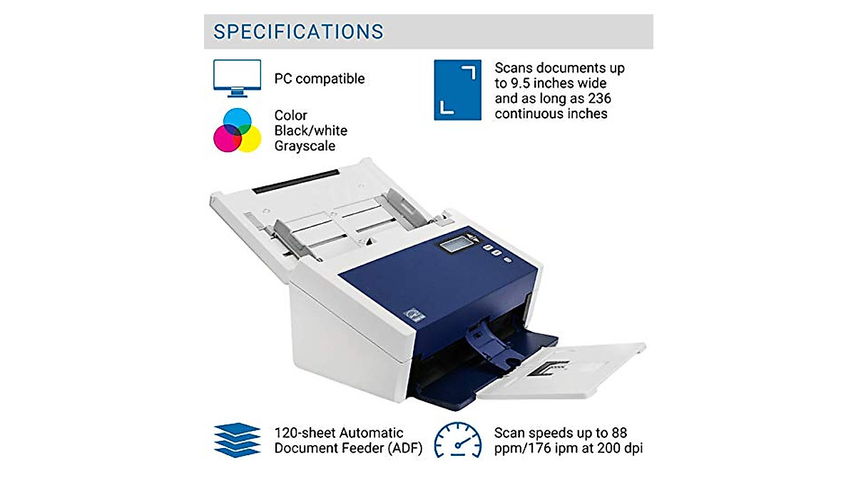 Xerox DocuMate 6480 Scanner - Fast Duplex Scanning