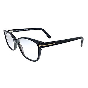 Eyeglasses Tom Ford FT 5638 -B 001 Shiny Black, Rose Gold/Blue Block Lenses, 50-16-140
