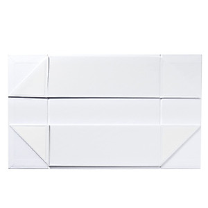Stockroom Plus 6 Pack Proposal Boxes with Lid for Groomsmen, Bridesmaid, 9.5 x 9.5 x 3.5 Inch Square Glossy White Magnetic Gift Box for Parties, Retail