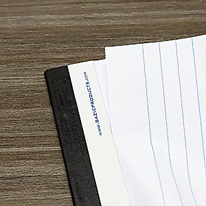 BAZIC Perforated Writing Pad, 50 Sheets 5x8 Inch, White Jr. Lined Ruled Memo Writing Pads Note Paper for Office School Student, Total 2 Count