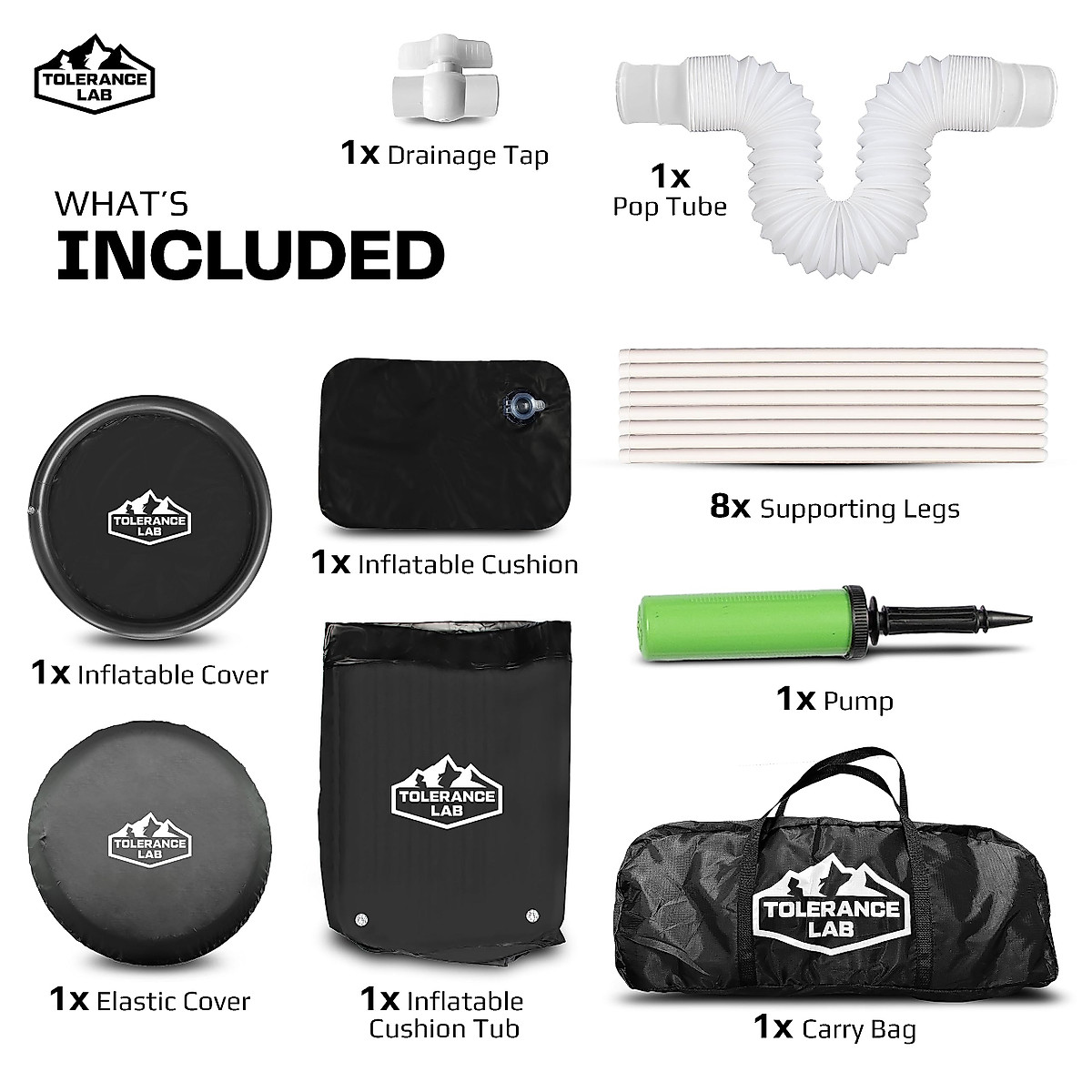 Ice Bath Tub for Cold Plunge | Portable Bathtub Large Inflatable Tub | Polar Cold Plunge Tub | Cold Plunge Tank with Cold Tub Chiller Recovery | Ice Bath Tub for Athletes, Adults, of all Ages