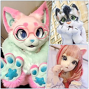 10 Sheets Fursuit Eye Mesh 11.8x8.6inch White Eye Mesh for Therian Mask 0.2mm Thick Waterproof Printable PVC Plastic Mesh Canvas Sheets for Furries Cosplay, Sculptures, Props, Fursuits, Craft Making