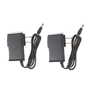 NOYITO AC to DC 6V 1A 1000mA Adapter Converter AC120V 100-240V to 6V Power Supply DC Interface 5.5 x 2.5 2.1mm Wire Length 4.9ft (Pack of 2)