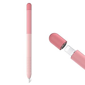 Delidigi Pencil Case Compatible with Apple Pencil 1st Generation Case, Gradient Color Silicone Protective Case Sleeve Cover Accessories for Apple Pencil 1st Gen