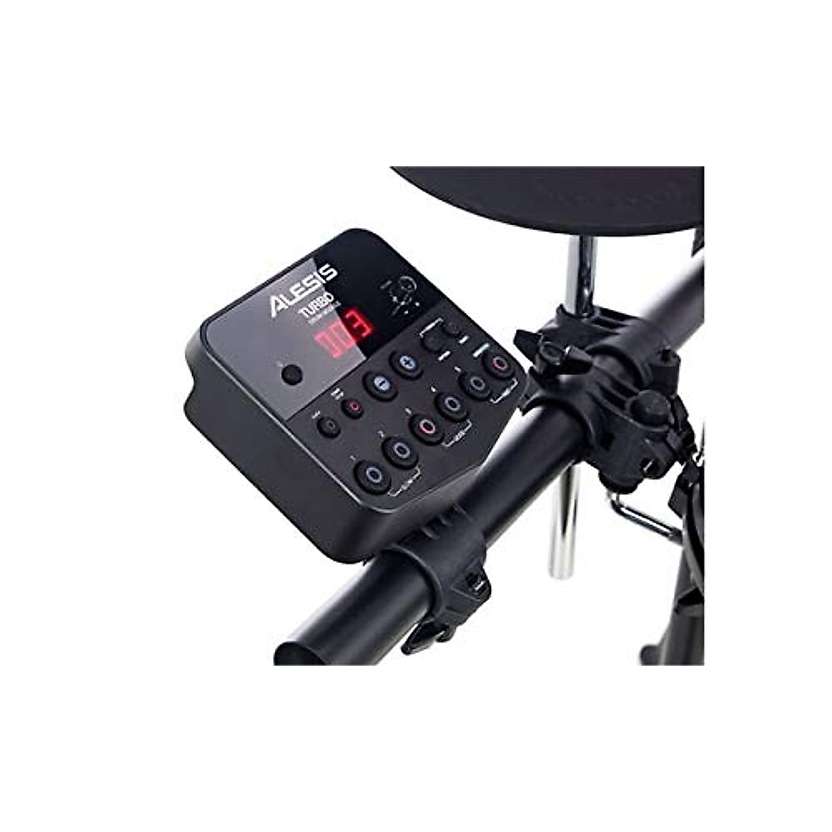 Alesis Turbo Drum Module with Cable Snake and Silverline Audio 10ft Auxiliary Cable Bundle